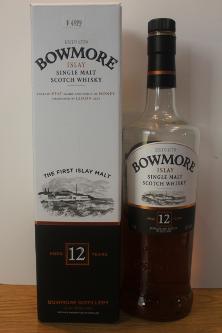 Bowmore Islay 12 Yr. Single Malt Scotch Whisky 750mL – Honest Booze Reviews